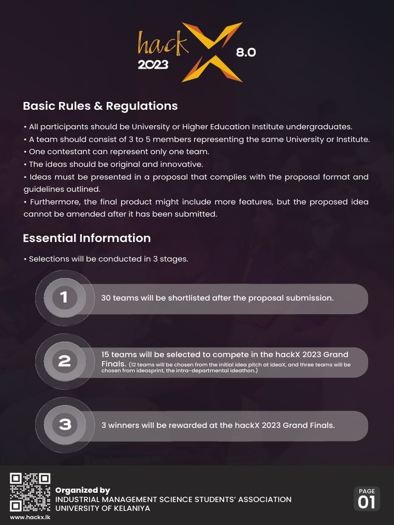 Rules & Regulations Hackx 8.0 | PDF