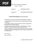 Format of 317 CRPC Petition Sample | PDF