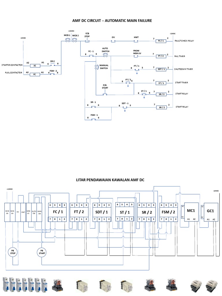 DC Circuit For Generator AMF | PDF