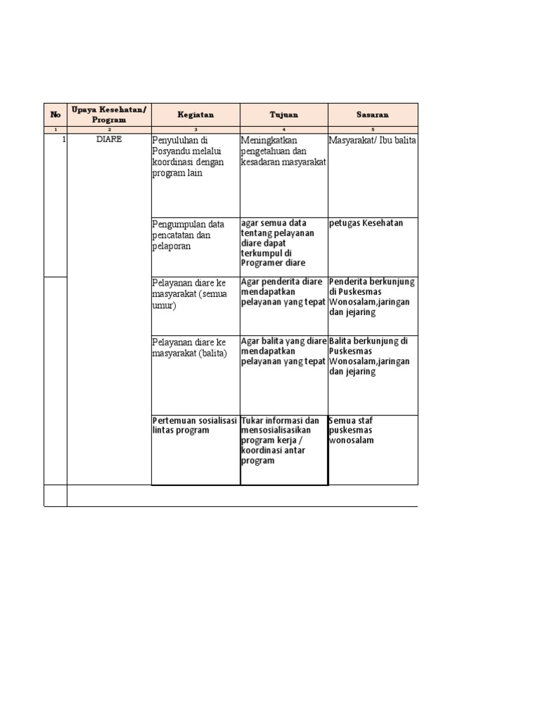 MATRIKS RPK DIARE 2023 | PDF