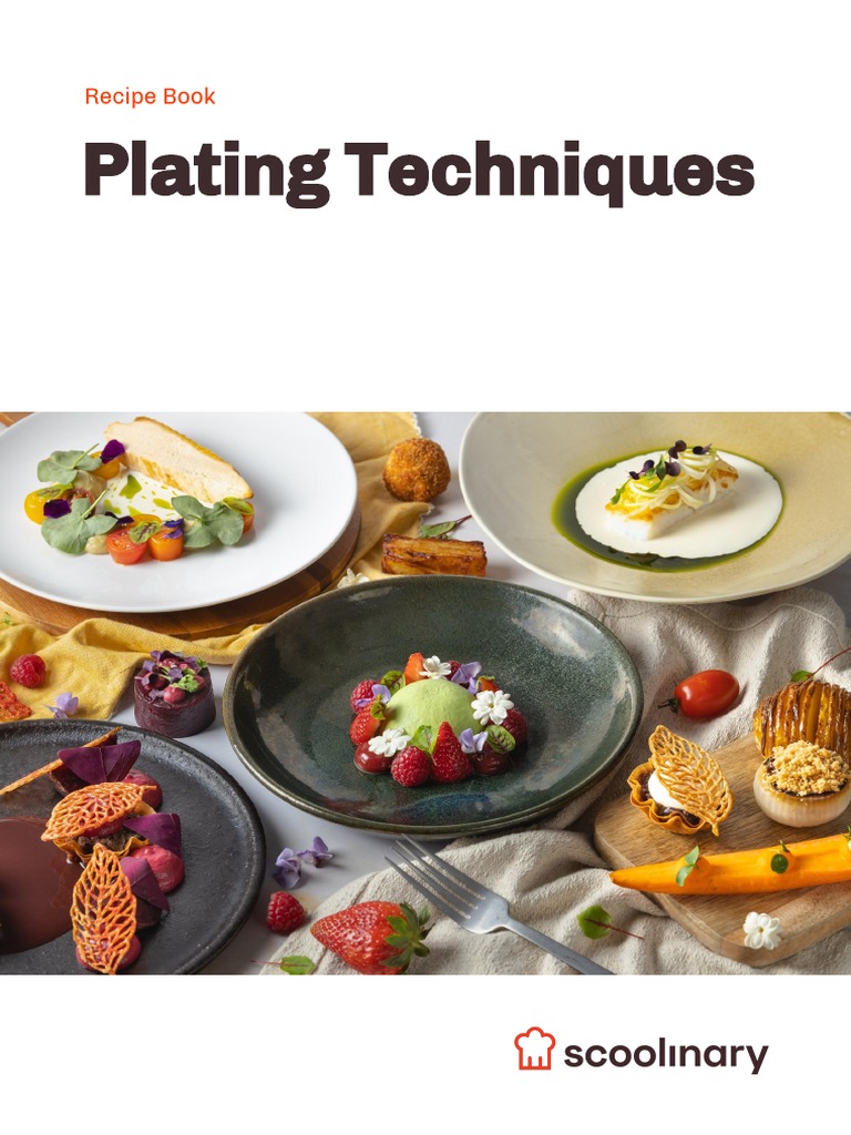 Plating Techniques: Recipe Book | PDF | Baking | Beef