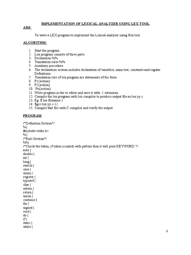 Compiler Design Lab | PDF | Computer Programming | Software Compiler Design Lab | PDF | Computer Programming | Software