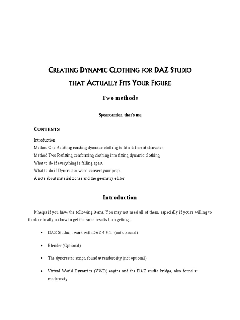 Creating Dynamic Clothing | PDF | Blender (Software) | Clothing