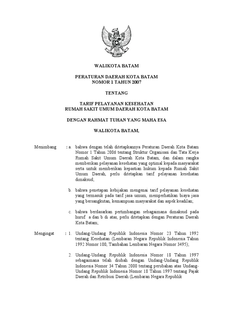 Perda Btm-2007 No 1 | PDF