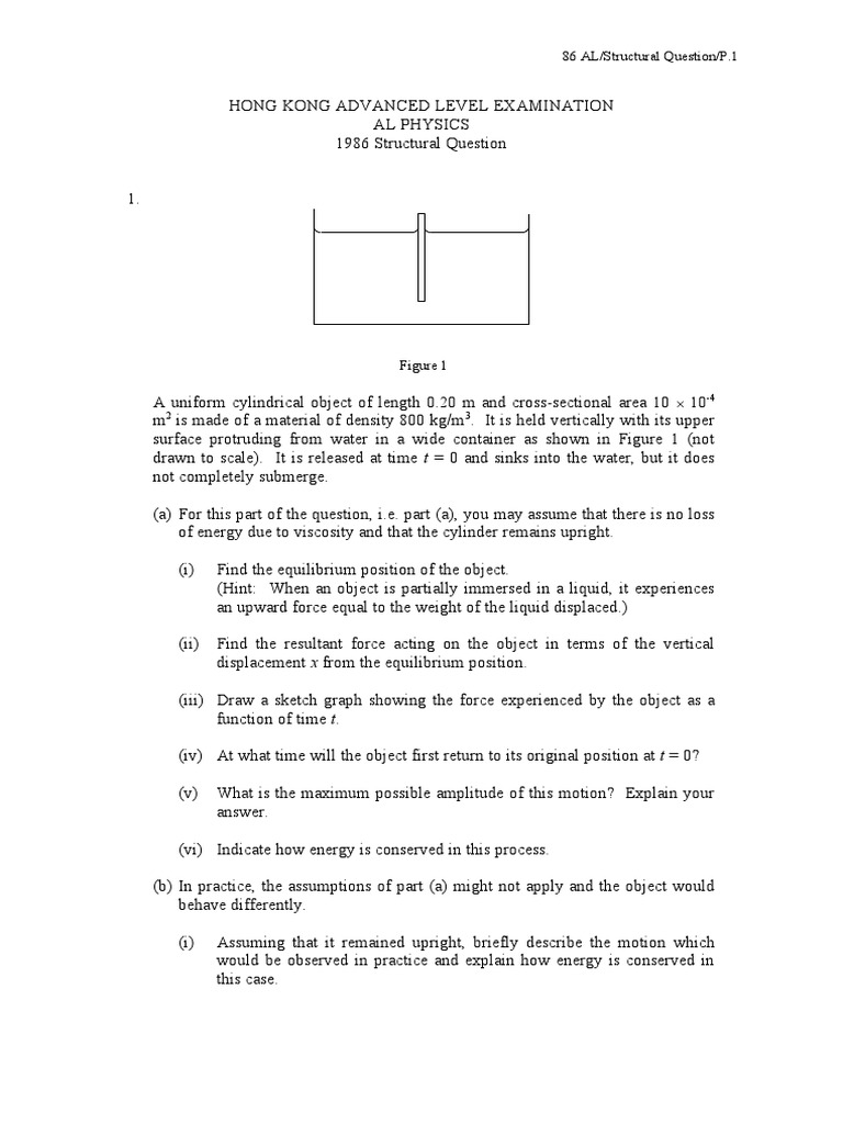 86 AL/Structural Question/P.1 | PDF