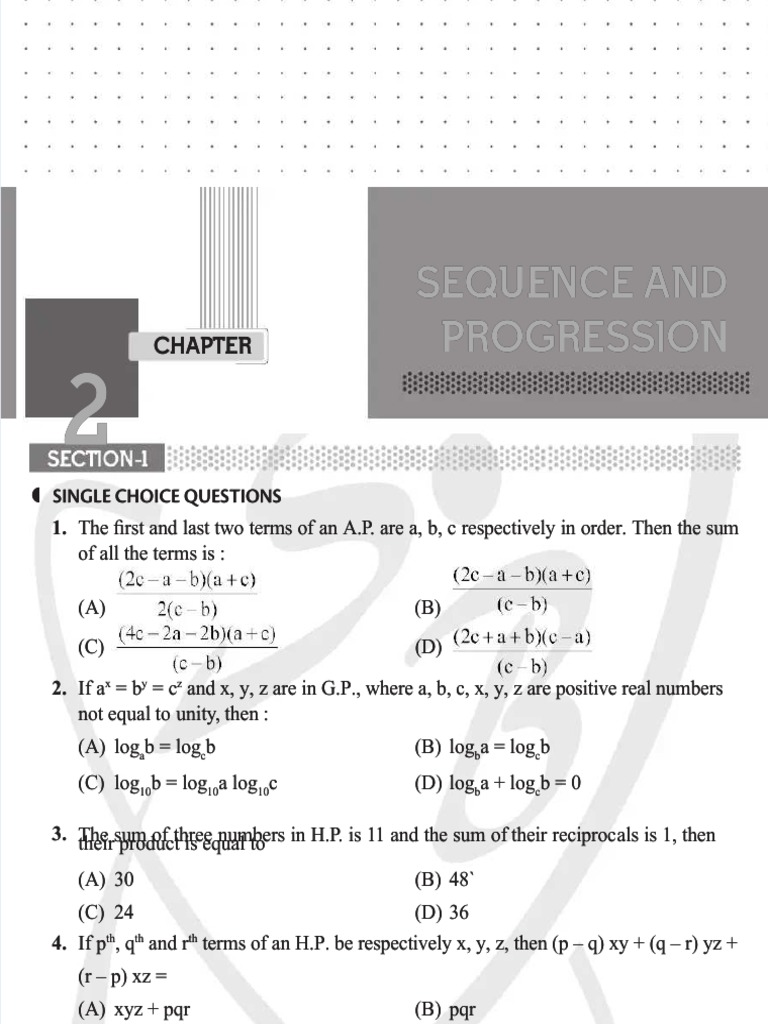 Sequence and Series Yellow Book Vikas Gupta | PDF
