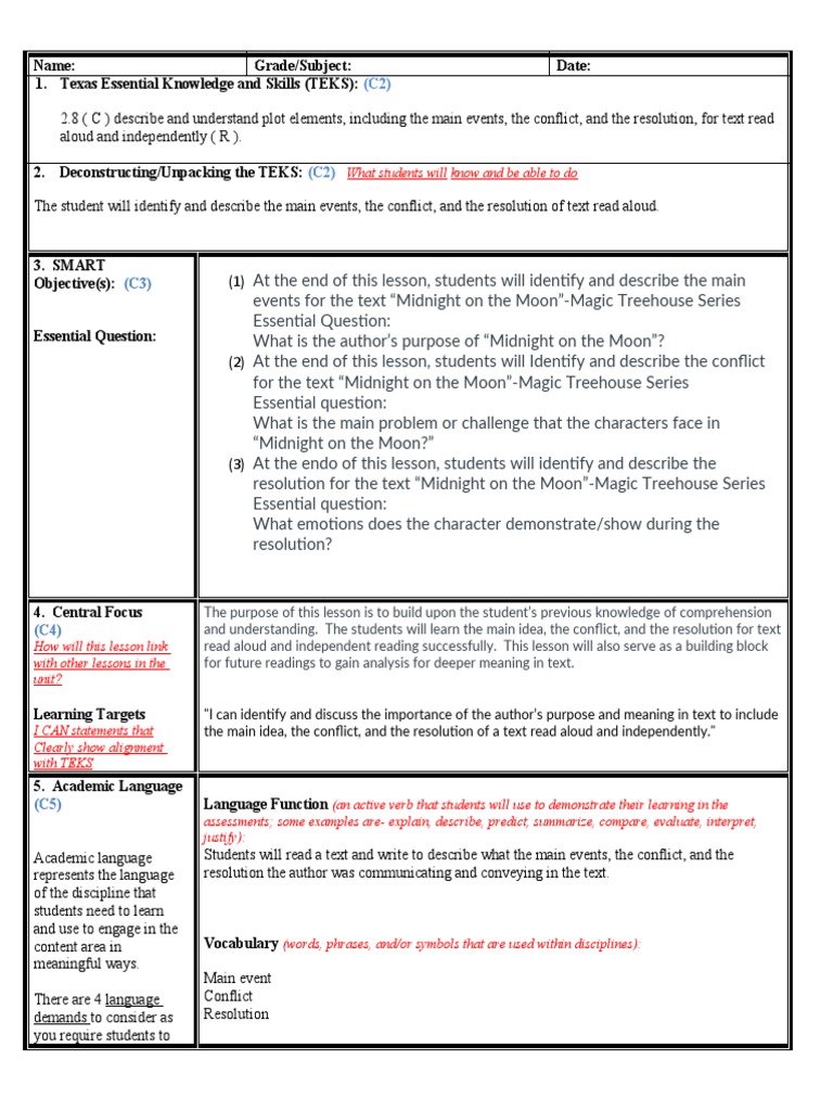 Edtpa Lesson Plan Guide LPG - Complete | PDF | Educational Assessment ...