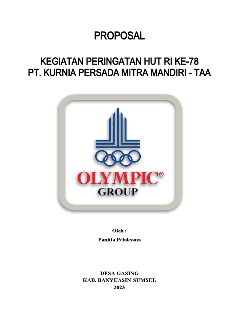 Contoh Proposal 17 Agustus | PDF