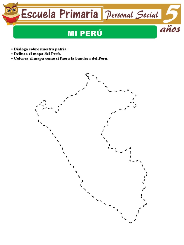 El Mapa Del Peru para Ninos de Cinco Anos | PDF