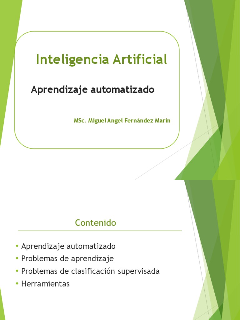 Clase 13-Aprendizaje Automatizado | PDF | Aprendizaje automático ...