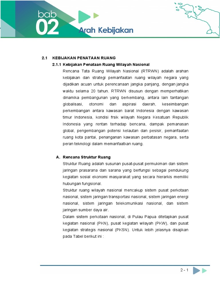 BAB 2 - ARAH KEBIJAKAN (Revisi) | PDF