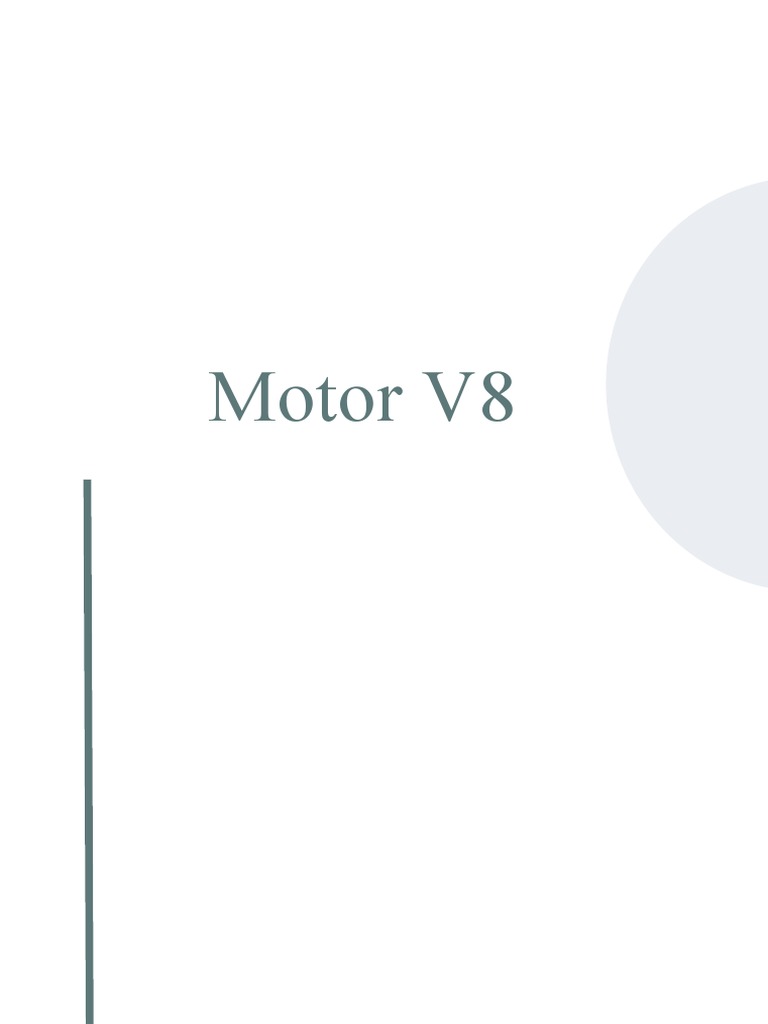Motor V8 | PDF | Pistón | Motores