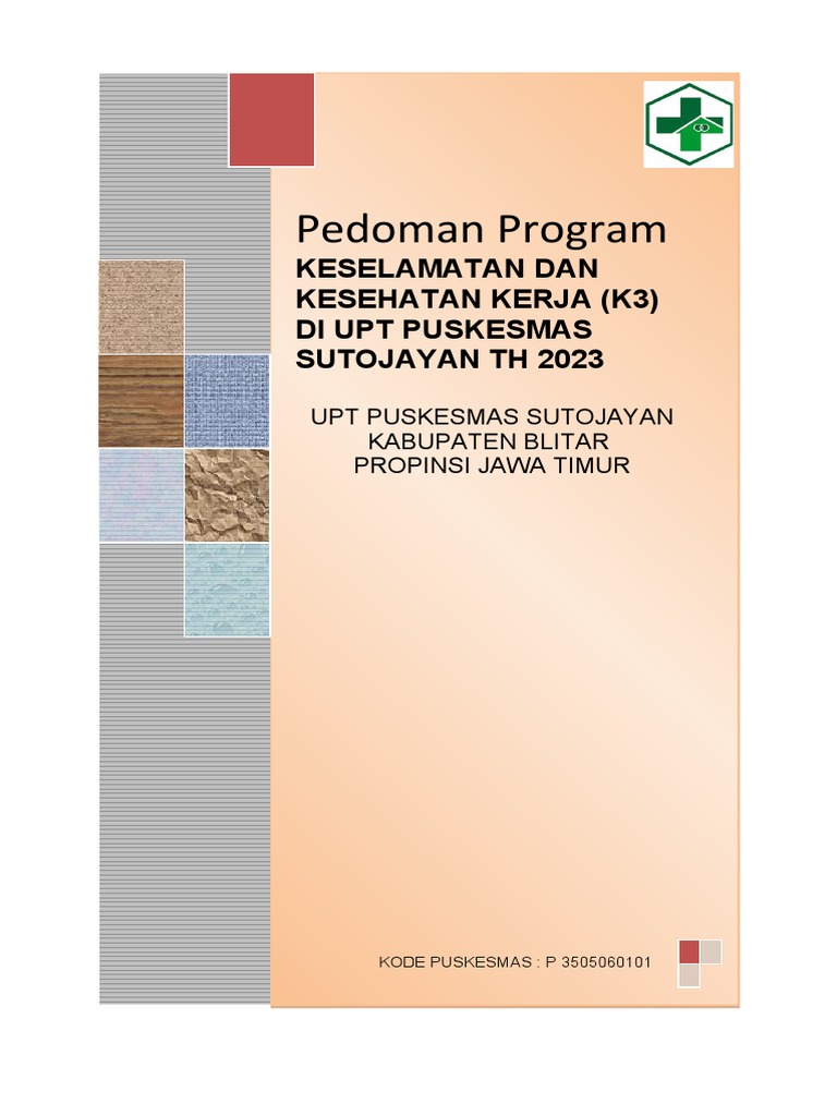Pedoman Sistematika k3 Upt Puskesmas Sutojayan TH 2023 | PDF | Komputer | Teknologi & Rekayasa