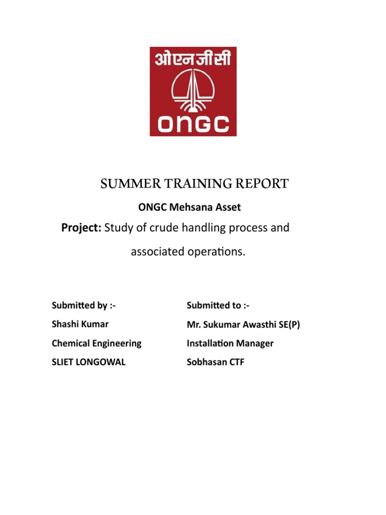 Training Report. | PDF