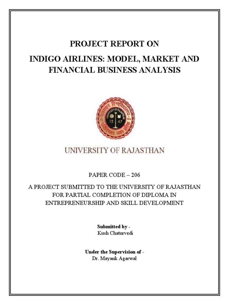 Indigo Airlines: Business Analysis Report | PDF