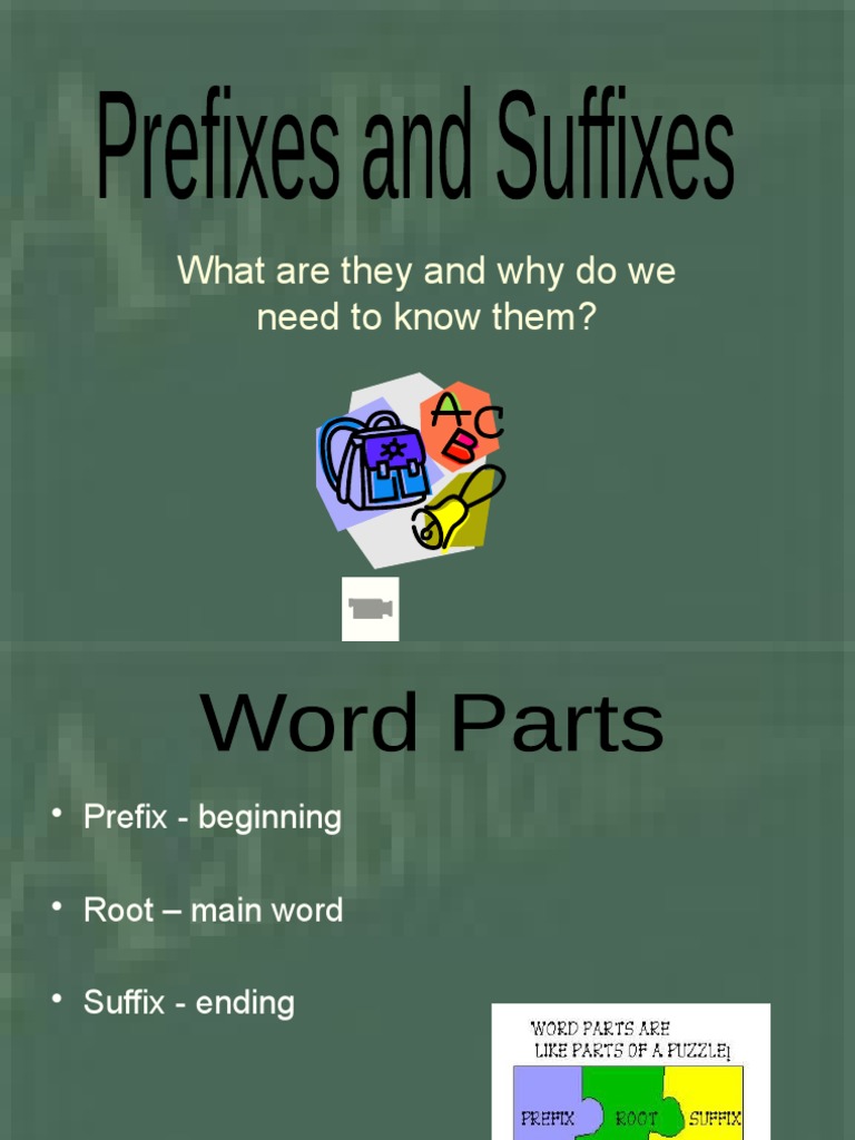 Prefixes and Suffixes | PDF