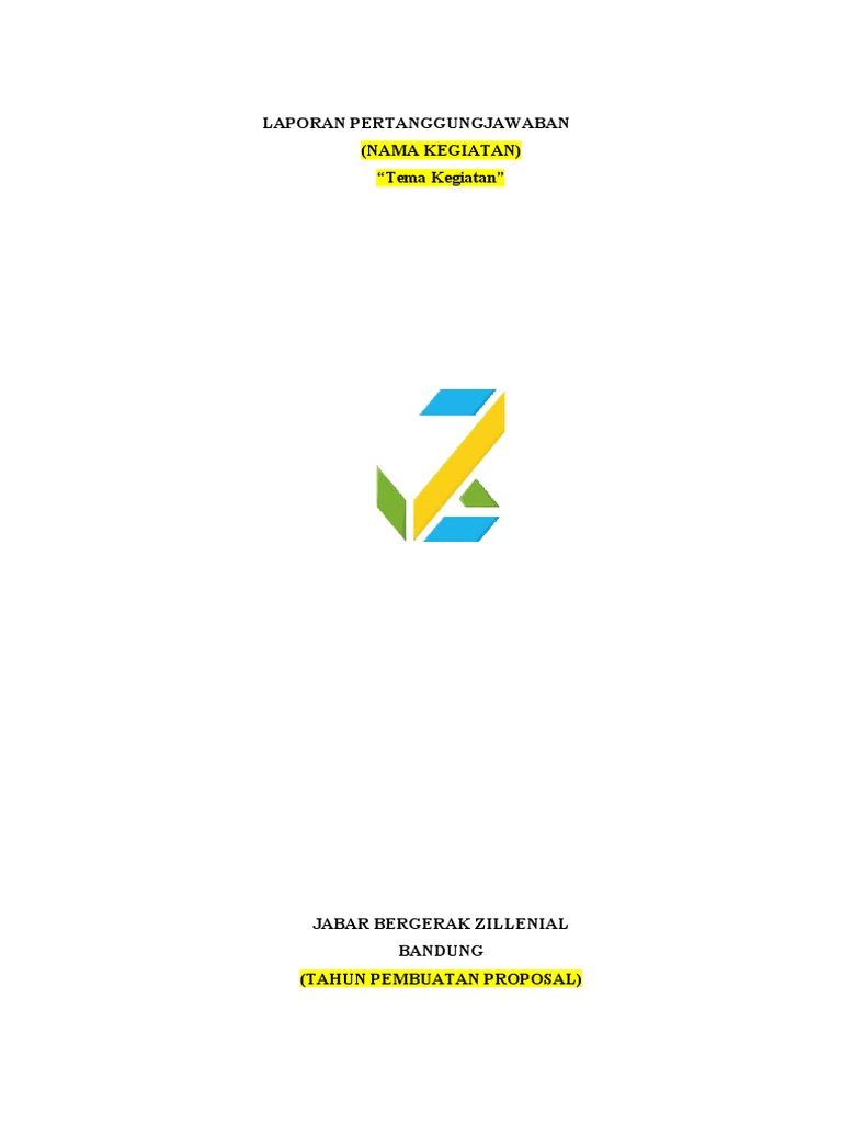 Template LPJ Kegiatan 2023 | PDF