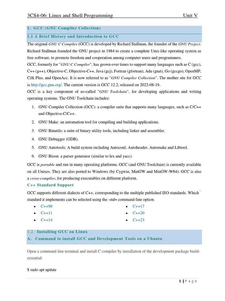 Unit V | PDF | Library (Computing) | Gnu