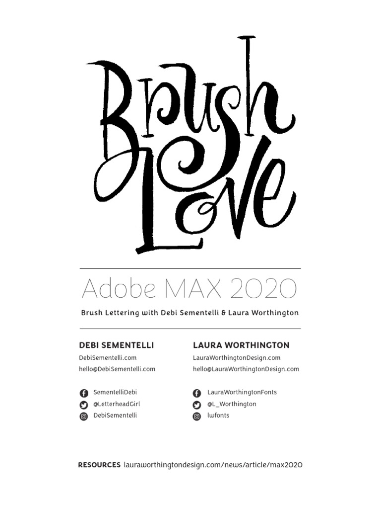 Brush Lettering Guide | PDF