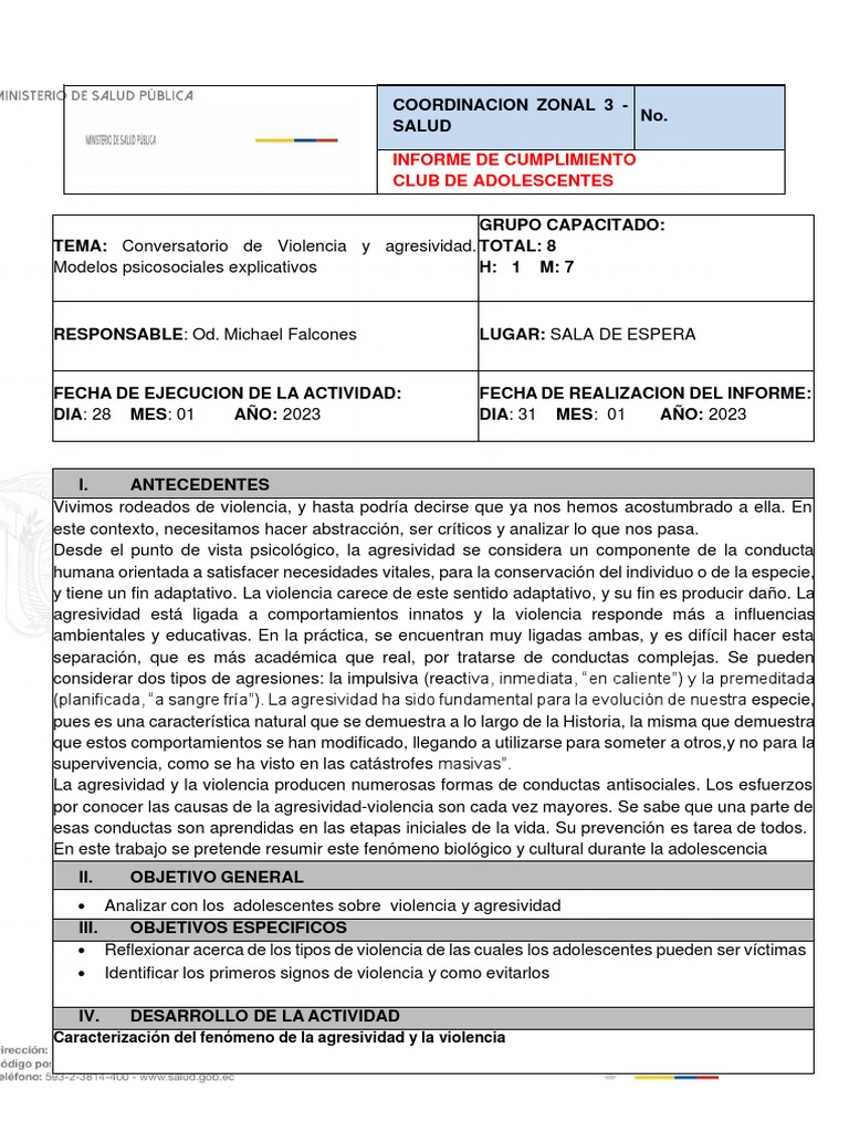 CONVERSATORIO DE VIOL (1) - Signed | PDF | Invasión | Violencia