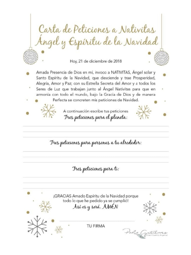 Carta A Nativitas | PDF