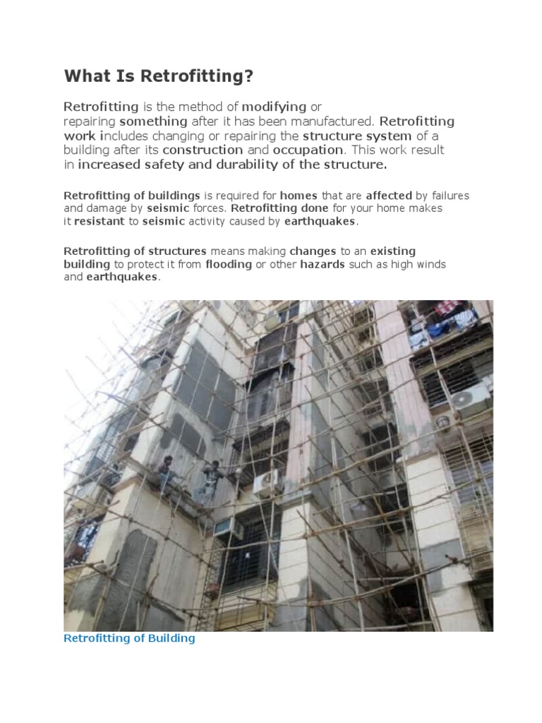 10 Retrofitting Techniques | PDF