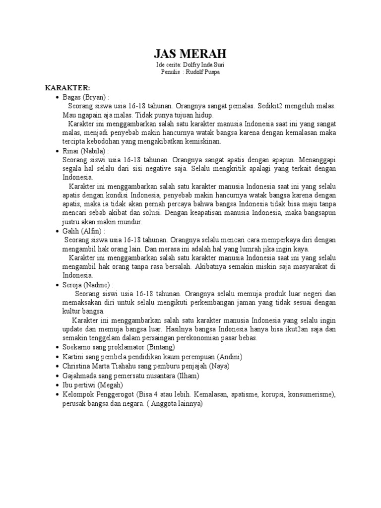 Jas Merah Revisi | PDF