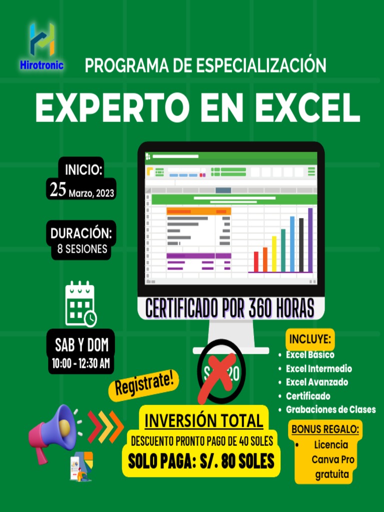 Curso Experto en Excel: 8 Sesiones | PDF | Microsoft Excel | Bases de datos