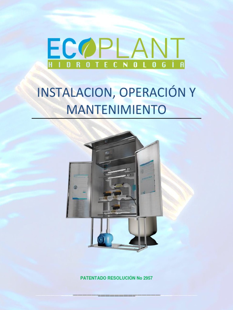 Manual Ecoplant | PDF | Ingenieria Eléctrica | Ultravioleta