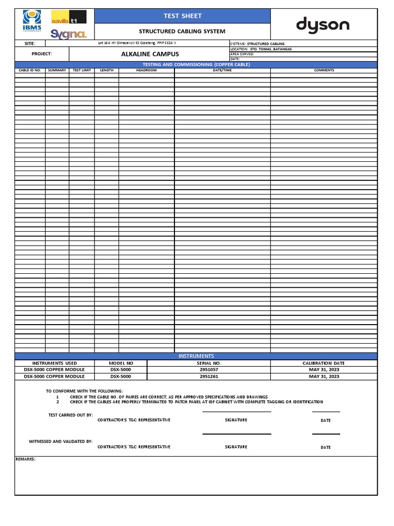 Alkaline Campus: Test Sheet | PDF