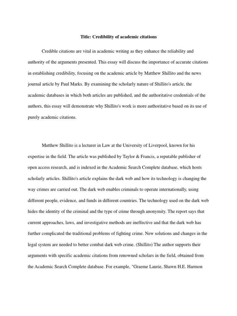 Source Comparison Essay Jae Oh Park Engli 1102 Net25 | PDF ...
