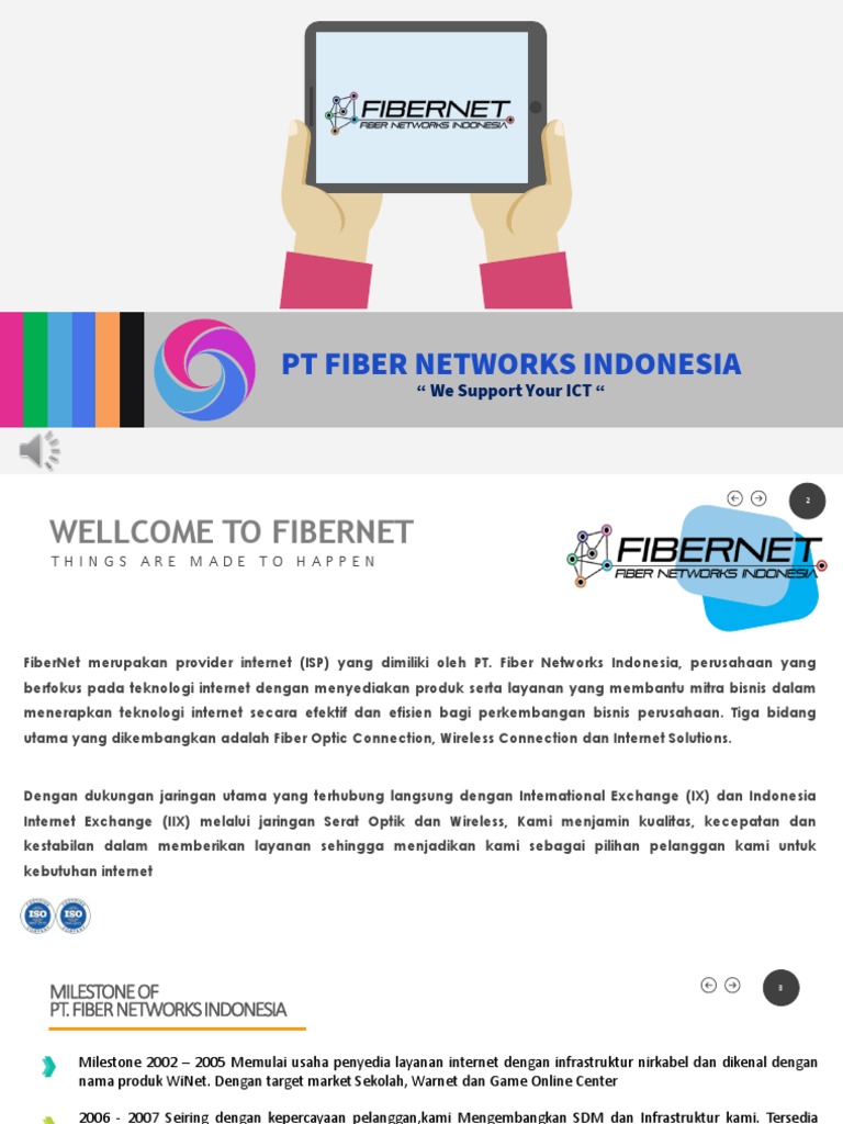 Company Profile Fibernet Update 23 | PDF