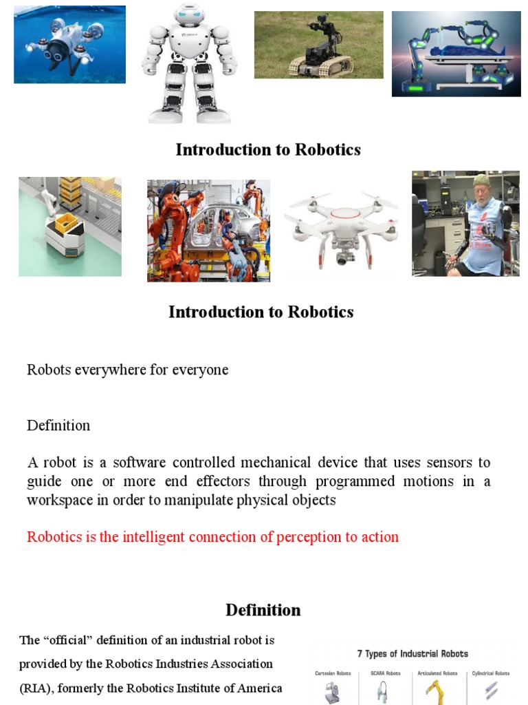Overview of Robotics and Its History | PDF | Robot | Robotics