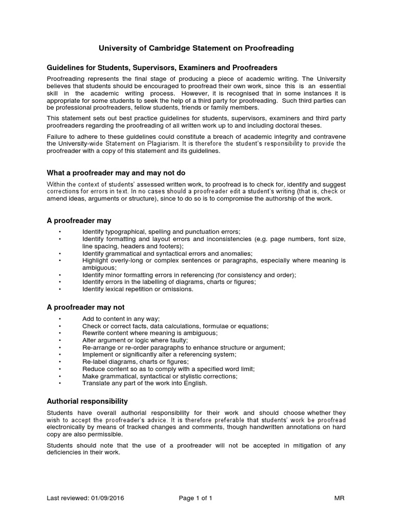 Proofreading 2016 | PDF | Proofreading | Cognitive Science