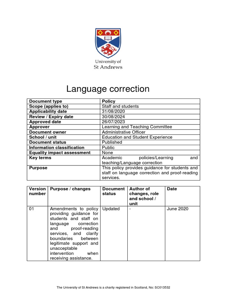 Language Correction | Download Free PDF | Proofreading | Human ...