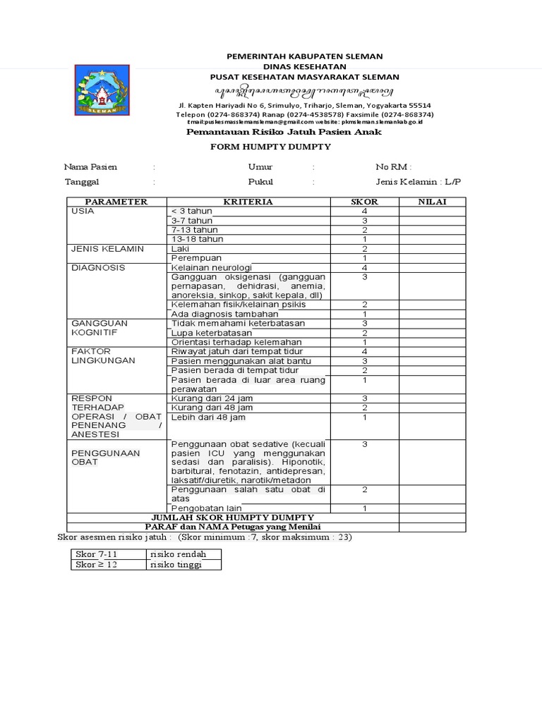 Form Humpty Dumpty | PDF