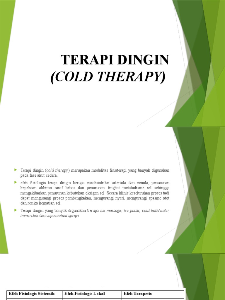 Terapi Dingin (Cold Therapy) | PDF