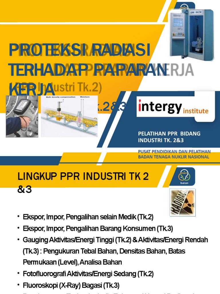 Proteksi Radiasi Paparan Kerja PPR Ind-2 | PDF