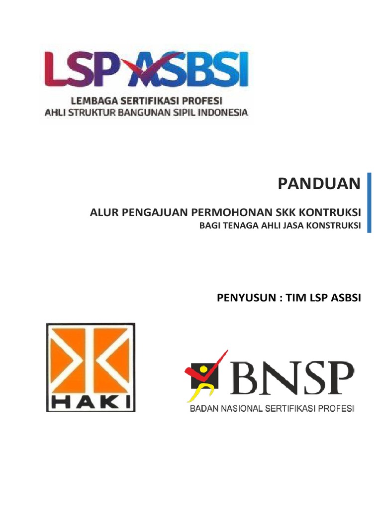 Guide Book Permohonan SKK Kontruksi - LSP ASBSI | PDF