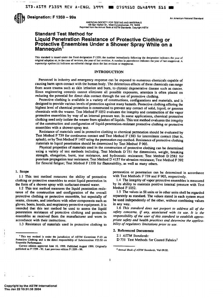 Astm F 1359 | PDF