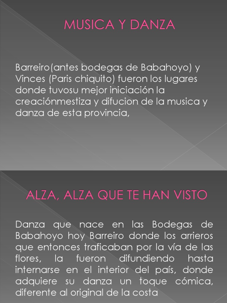 Danza "Alza" y su Folklore en Vinces | PDF | Entretenimiento | Bailes