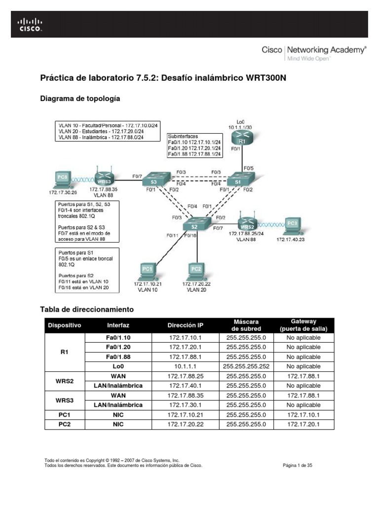 Practica No. 2 Desafio Rico | PDF | Enrutador (Computación) | Dirección IP