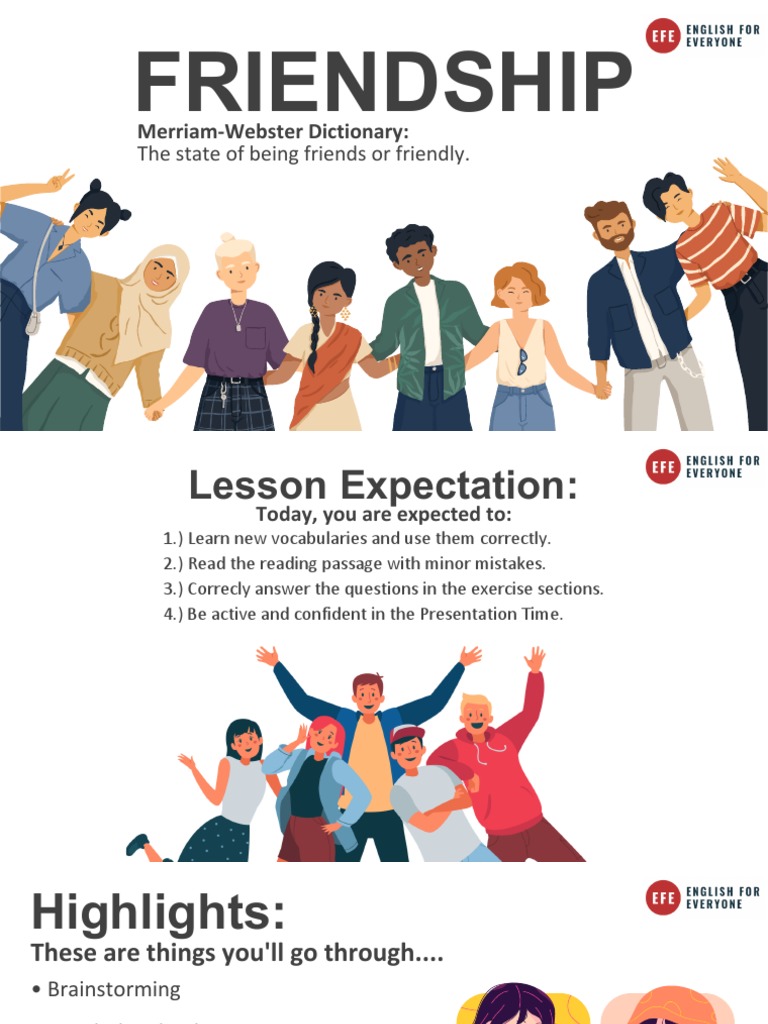 HS Friendship | PDF | Human Communication | Communication