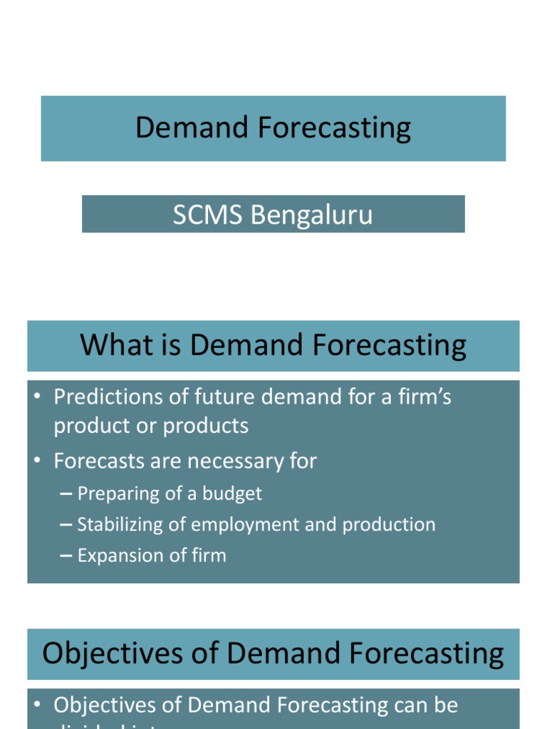 Demand Forecasting | PDF