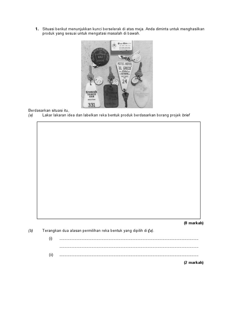 Soalan Lakaran RBT Tingkatan 3 | PDF