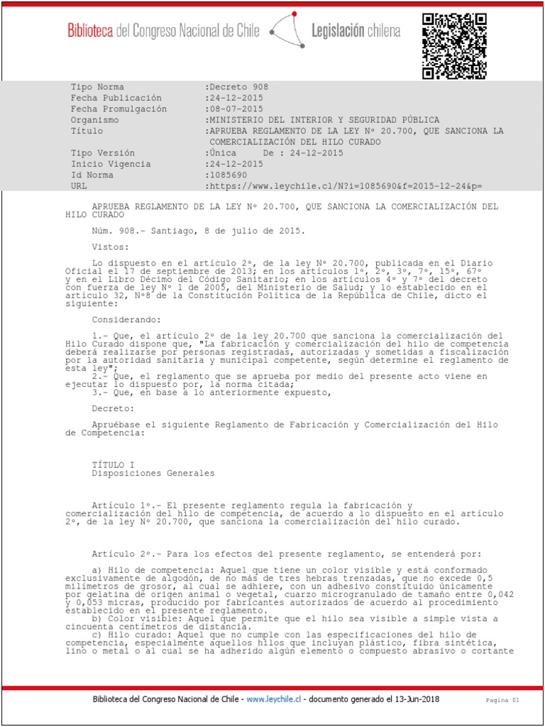 Hilo Curado | PDF | Regulación