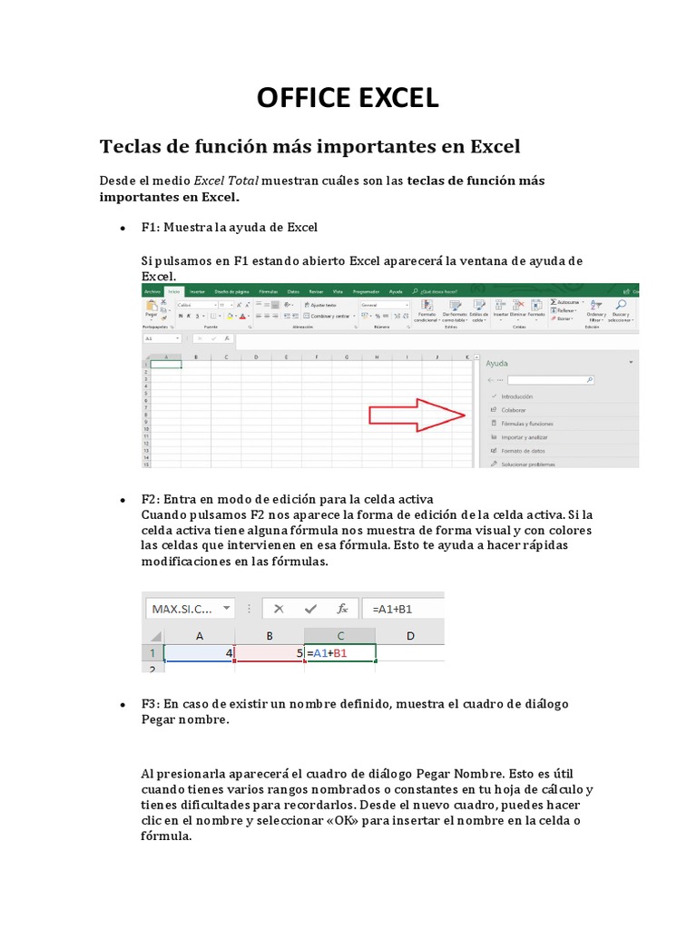 Office Excel | Descargar gratis PDF | Microsoft Excel | Hoja de cálculo