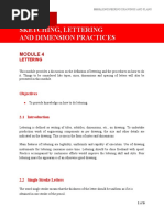 Engineering Lettering Practice Plates | PDF