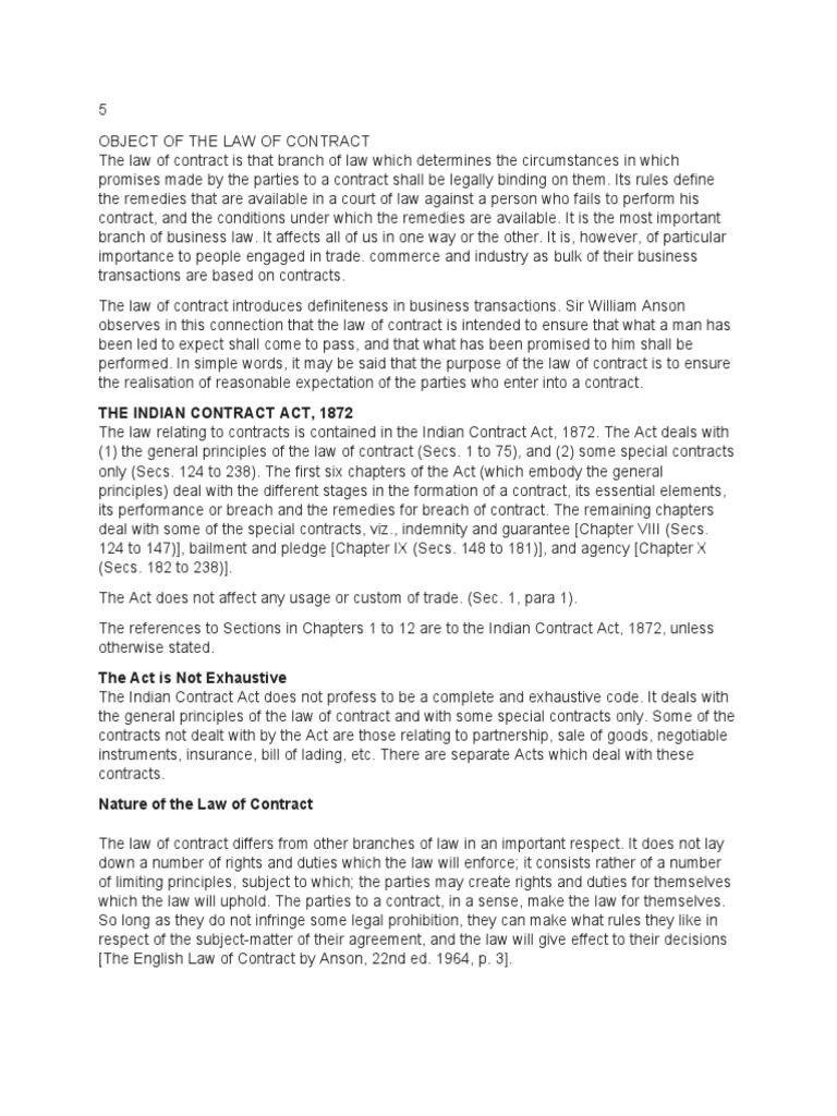 Essential Elements of Valid Contract | PDF | Offer And Acceptance ...