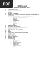 HSE PLAN. Contoh | PDF